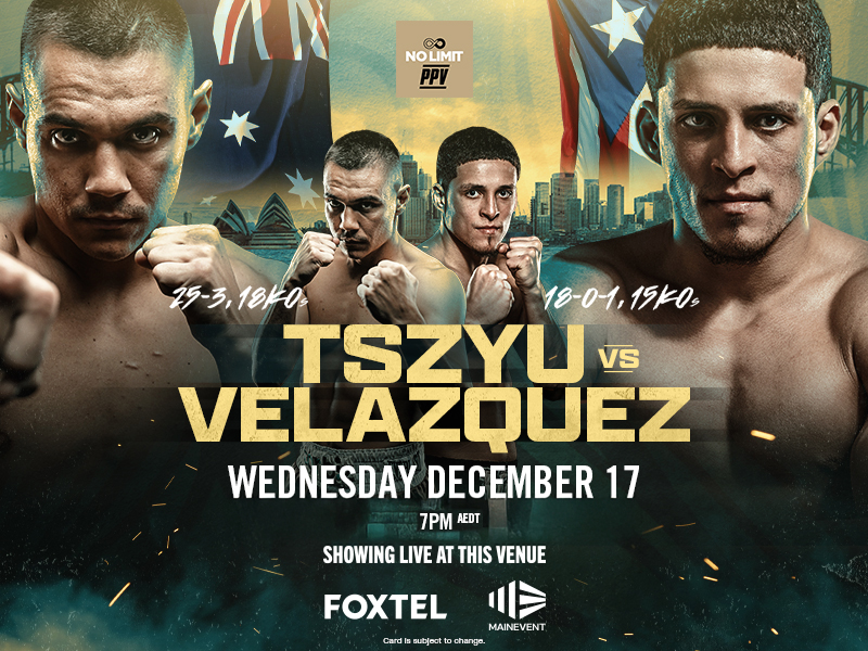 Tim Tszyu vs Anthony Velazquez - Harrigan's Cameron Park